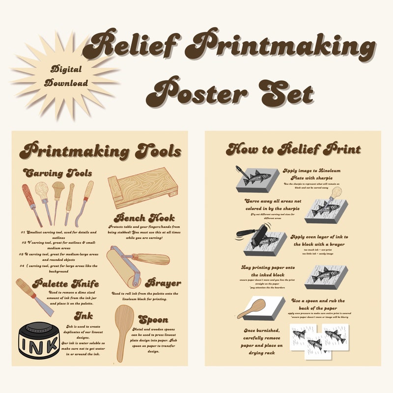 Relief Printmaking - Etsy