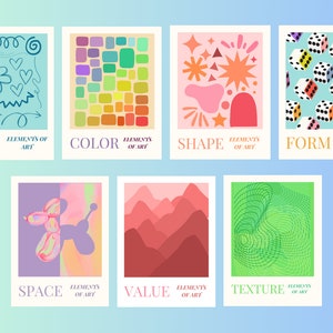 Elements and Principles Posters - Etsy