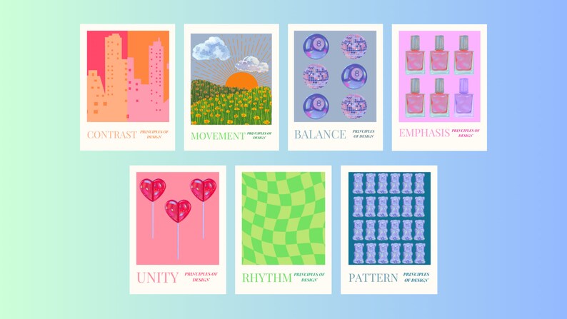 Elements and Principles Posters - Etsy