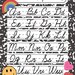 Cursive Alphabet Poster - Etsy