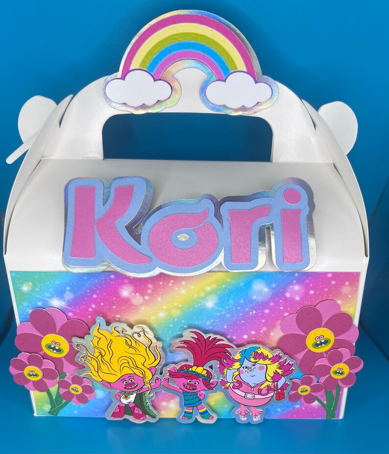 Trolls / Poppy and Friends Favor Box - Etsy