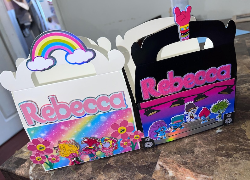 Trolls / Poppy and Friends Favor Box - Etsy