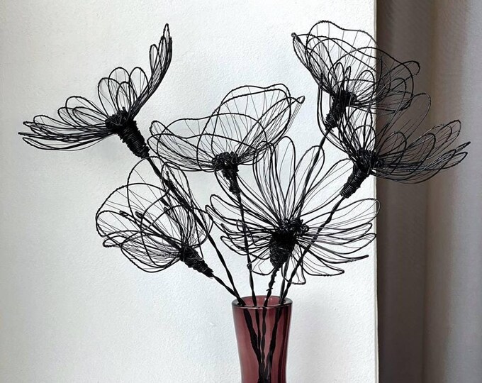 Wire Bouquet. Wire Flowers. Wire Flowers - Etsy