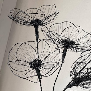 Anemone. Wire Bouquet. Wire Flowers. - Etsy