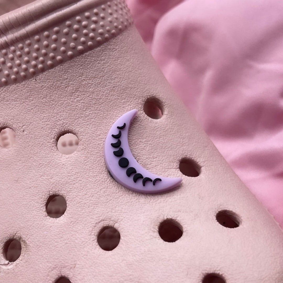 Lilac Half Moon Moon Phase Croc Charms Shoe Charm - Etsy