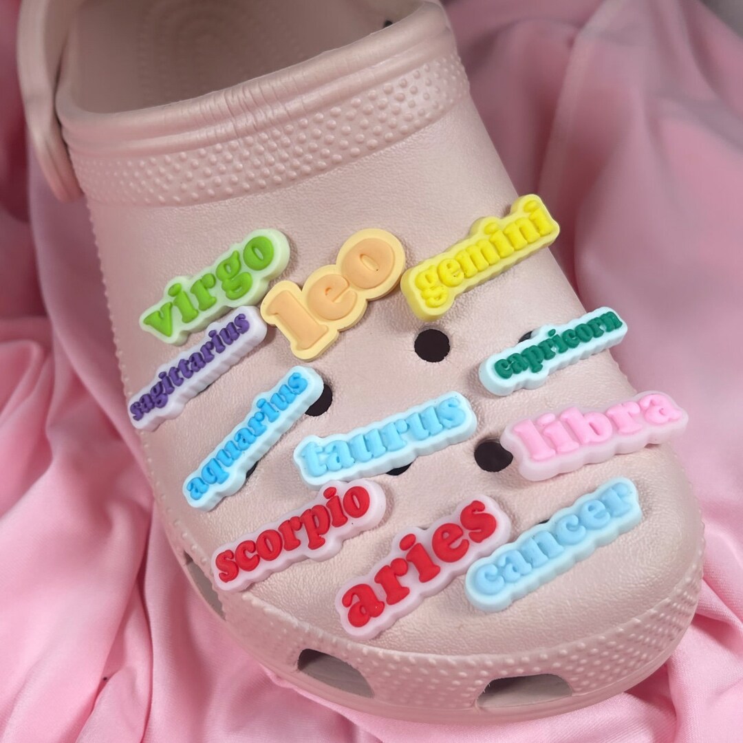 Zodiac Sign Croc Charms Astrology Sign Shoe Charms - Etsy