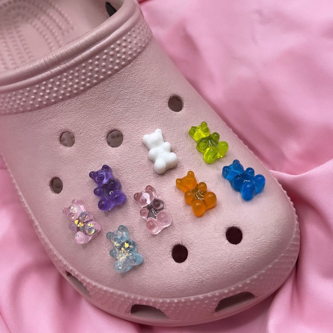 Resin Gummy Bear Croc Charms Sparkle Gummy Bear Shoe Charms - Etsy