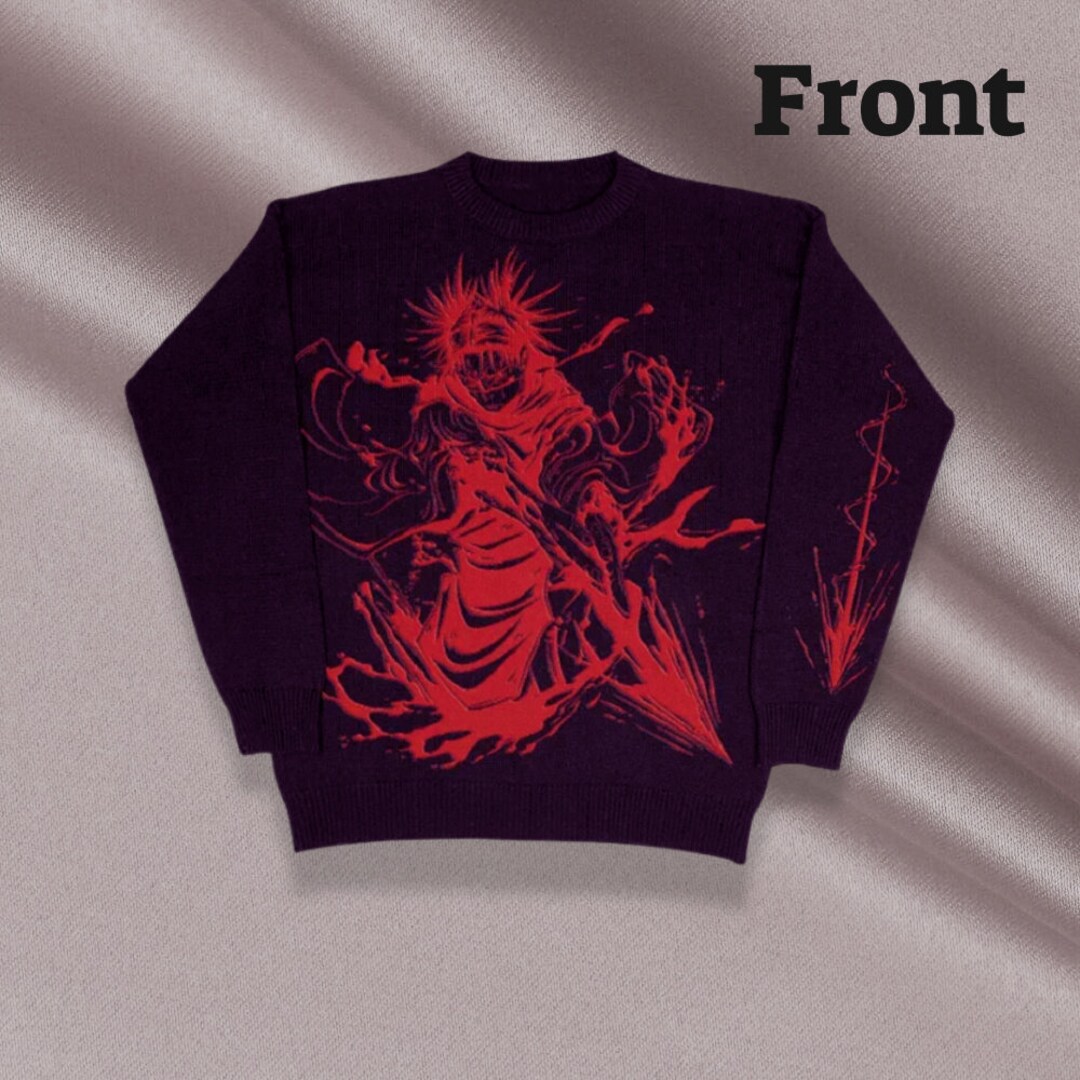 Suéter de punto de anime, Jujutsu kaisen Knit, sudadera Choso - Etsy España