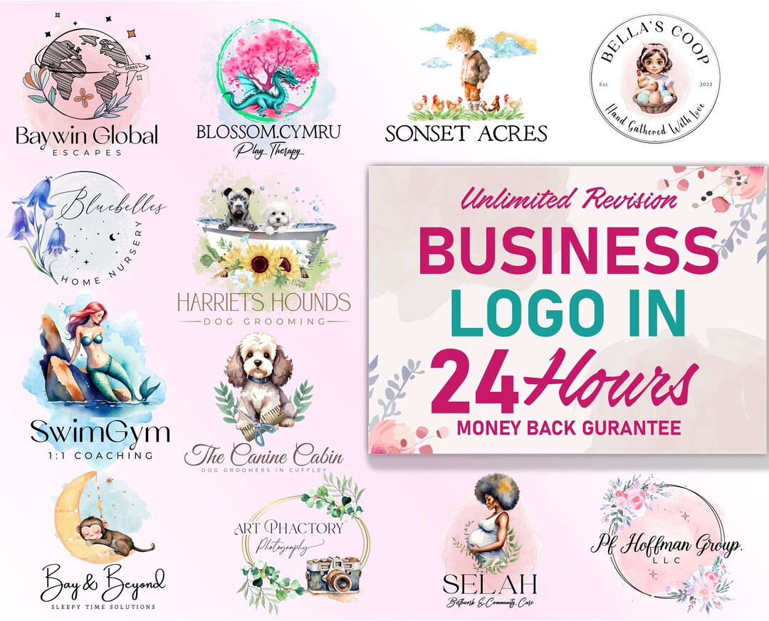 Customer Request Watercolour, Graphic Designer, Photography Logo, Logos Design Custom for ...