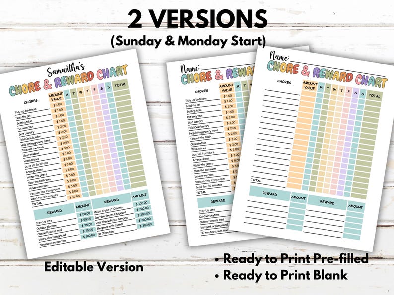 Editable Reward Bucks, Reward Bucks for Kids, Reward Coupon, Reward ...