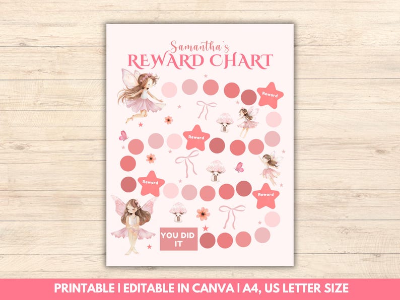 Fairy Reward Chart: Potty Training Tracker - Etsy