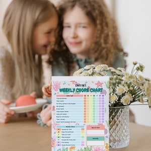 Kids Task Chart Task Chart Chore Chart Printable Editable Chore Chart ...