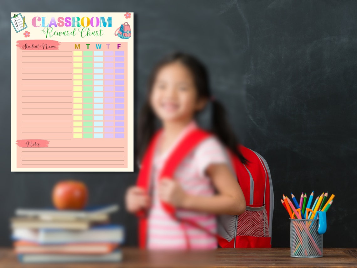 Classroom Reward Chart, Homeschool Reward Chart, Homeschool Kids Daily ...