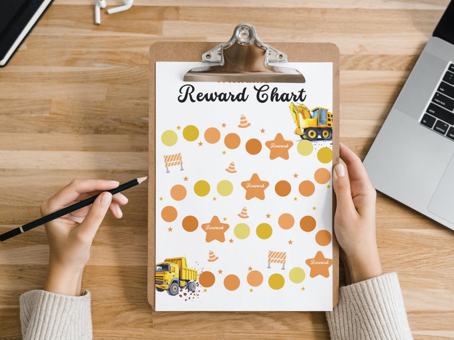 Printable Kids Reward Chart: Potty Training Tracker (editable Canva ...