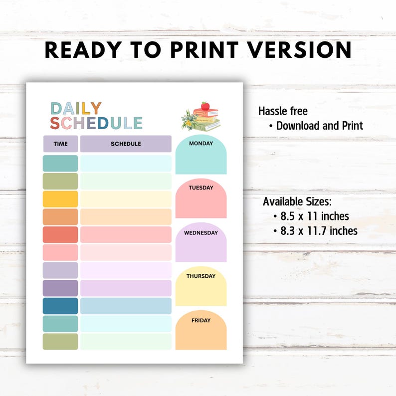 Editable Daily Daycareschedule, Childcare Planner, Preschool, In-home ...