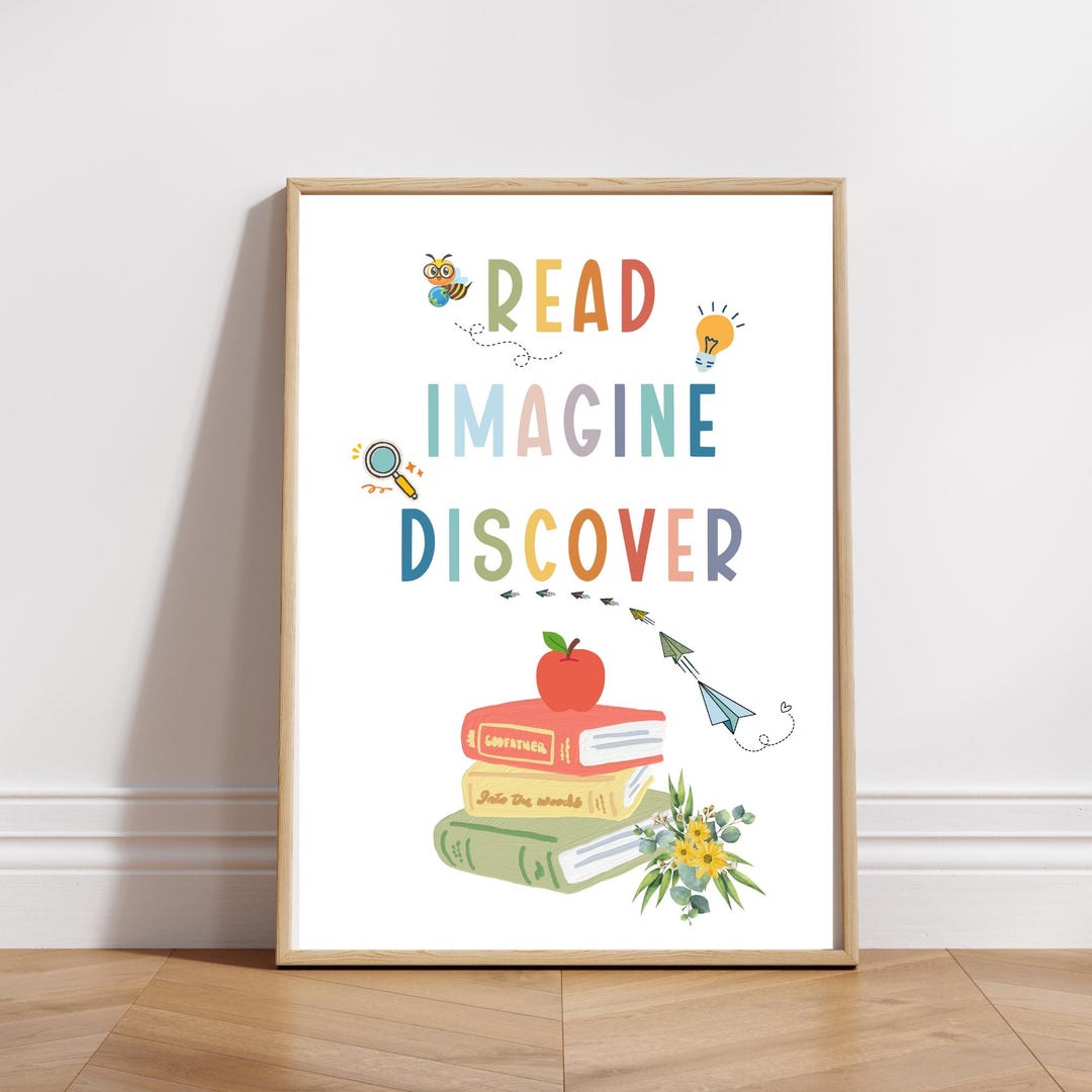 Reading Poster, Reading Poster for Homeschool, Homeschool Decoration ...