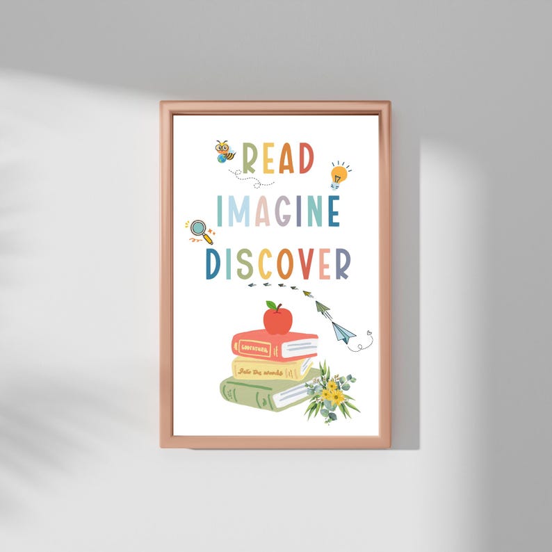 Reading Poster, Reading Poster for Homeschool, Homeschool Decoration ...