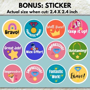 Behavior Reward Chart, Good Behavior Chart for Kids, Behavior Tracker ...