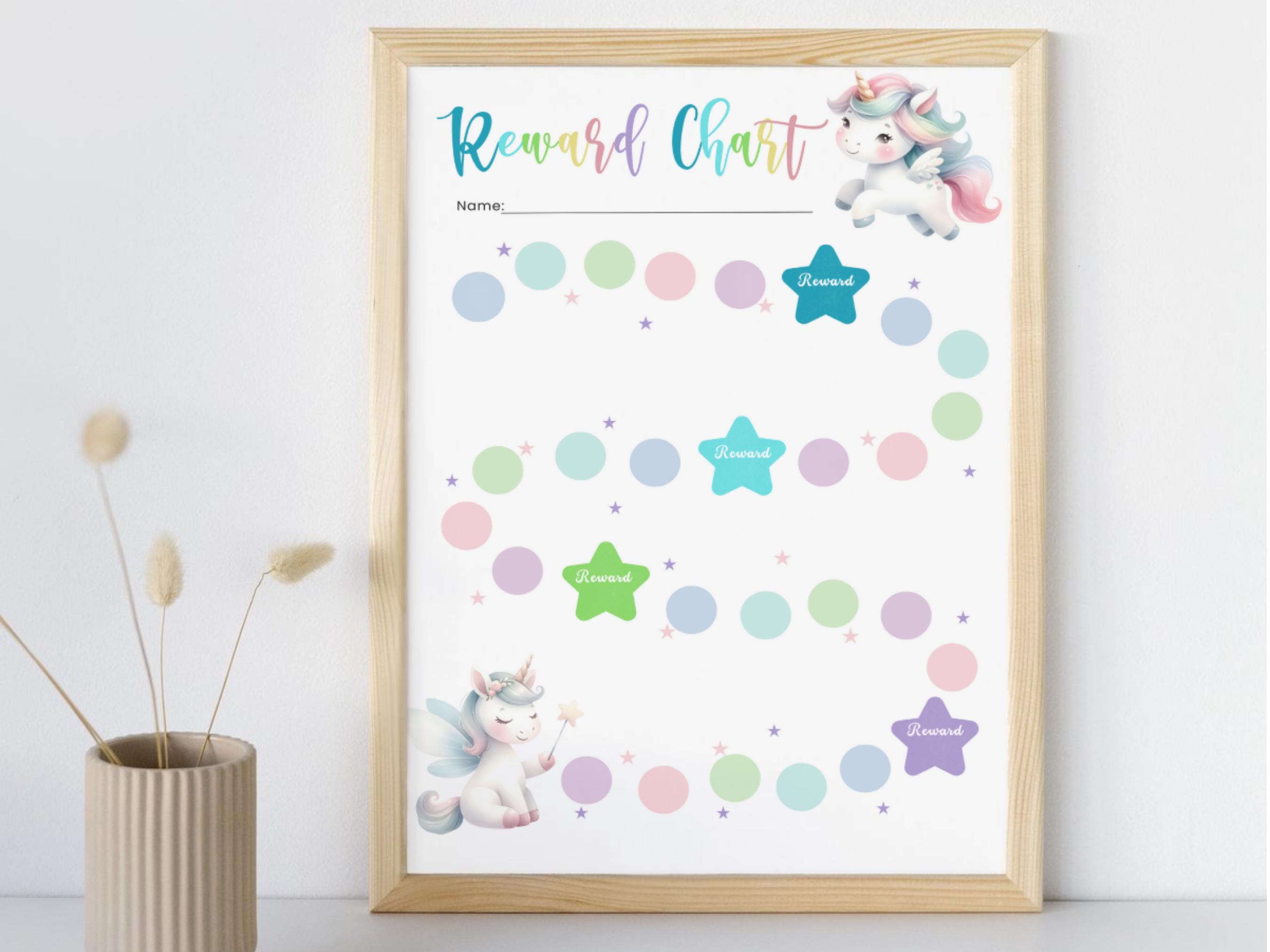 Printable Kids Reward Chart: Potty Training, Behavior Tracker (digital ...