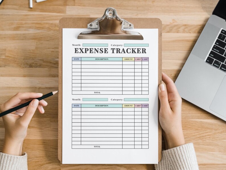 Editable Monthly Expense Tracker, Printable Expense Checklist, Expense ...
