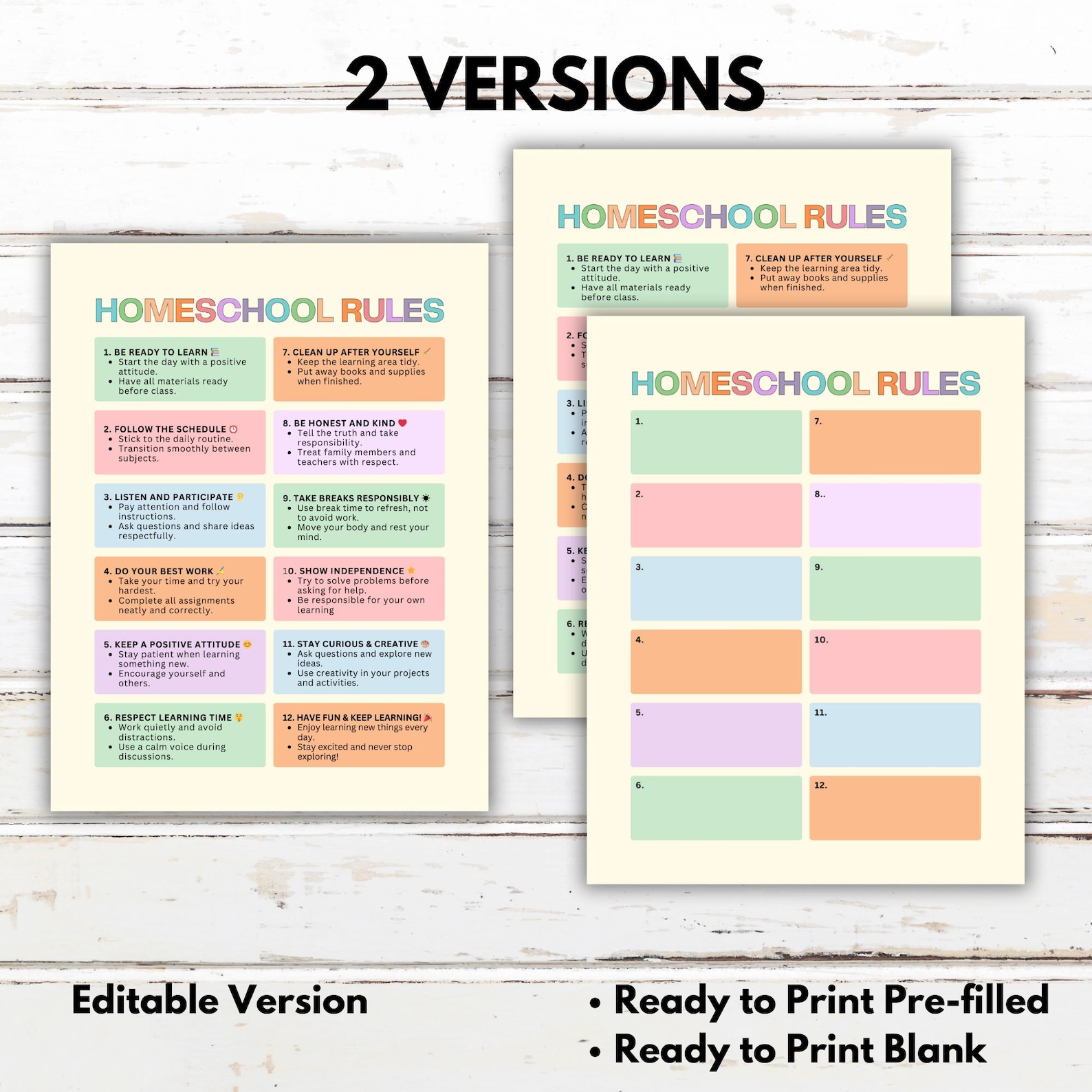 Homeschool Rules, Classroom Behavior Agreement for Kids, Homeschool ...