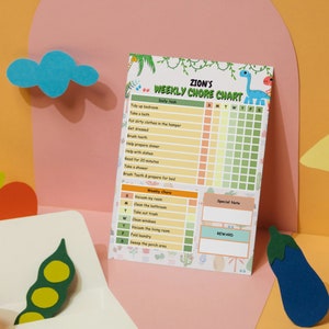 Kids Task Chart Printable Kids Chore Chart Editable Chore Chart for ...