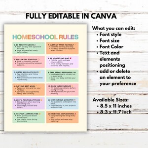 Homeschool Rules, Classroom Behavior Agreement for Kids, Homeschool ...