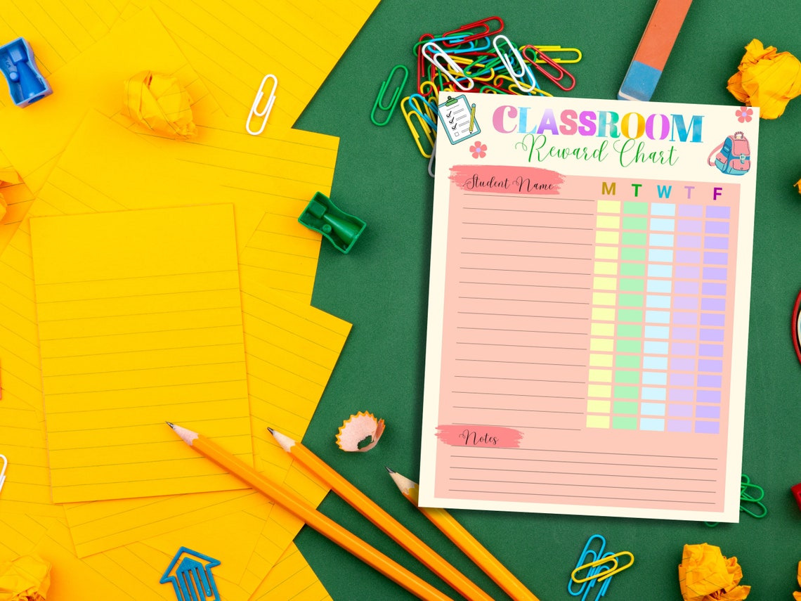 Classroom Reward Chart, Homeschool Reward Chart, Homeschool Kids Daily ...