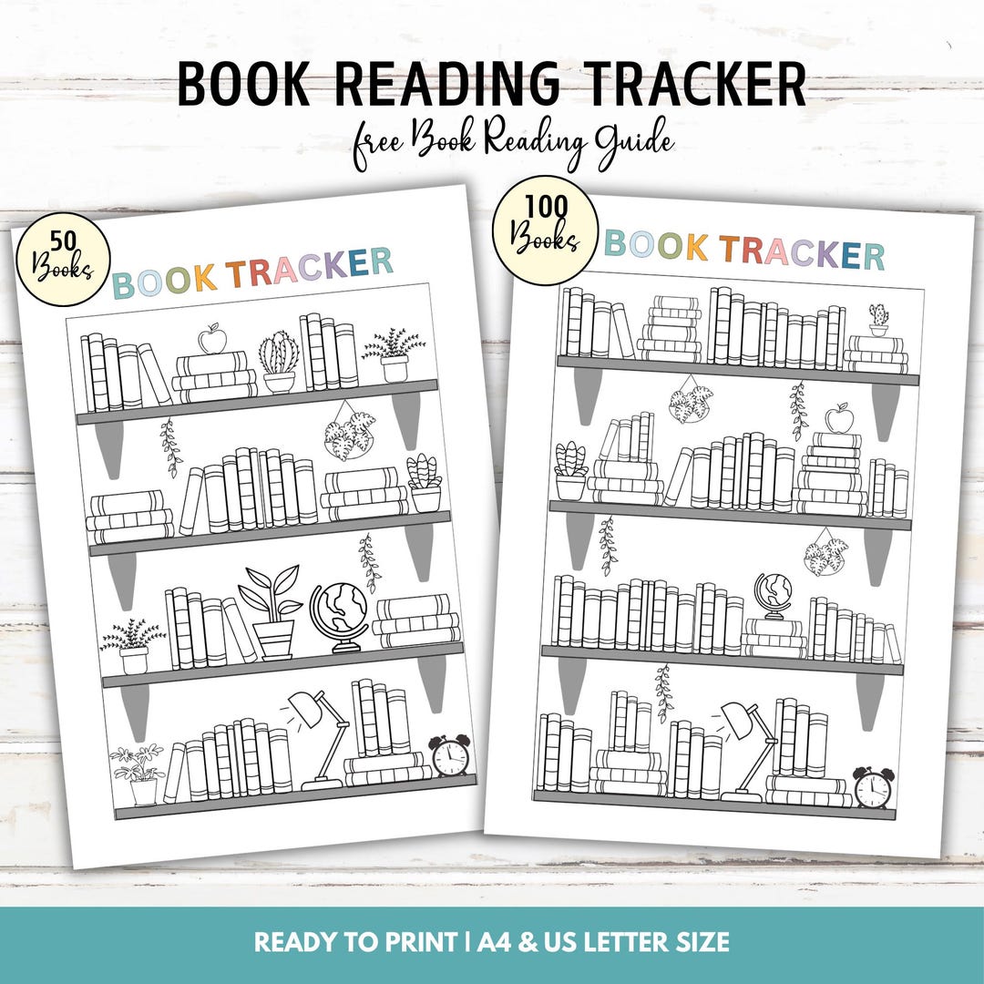 Printable Book Reading Tracker, Printable Reading Tracker, Book Reading ...