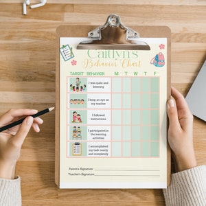 Visual Behavior Chart, Homeschool Behavior Chart for Kids, Kids ...