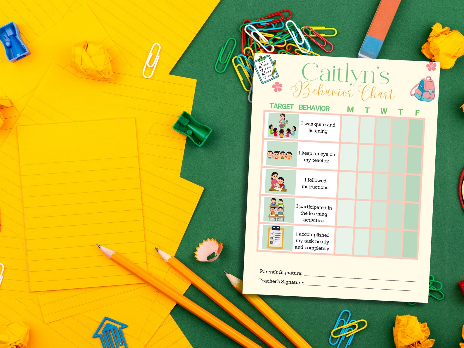 Visual Behavior Chart, Homeschool Behavior Chart for Kids, Kids ...