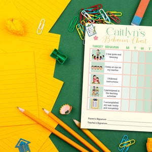 Visual Behavior Chart, Homeschool Behavior Chart for Kids, Kids ...