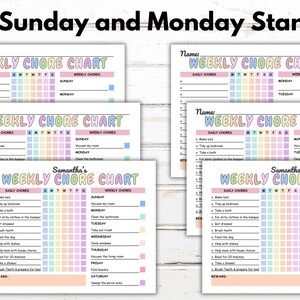 Editable Kids Daily Checklist, Kids Daily Routine Chart, Responsibility ...