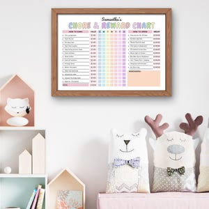 Editable Kids Chore Chart & Reward Bucks: Responsibility System ...