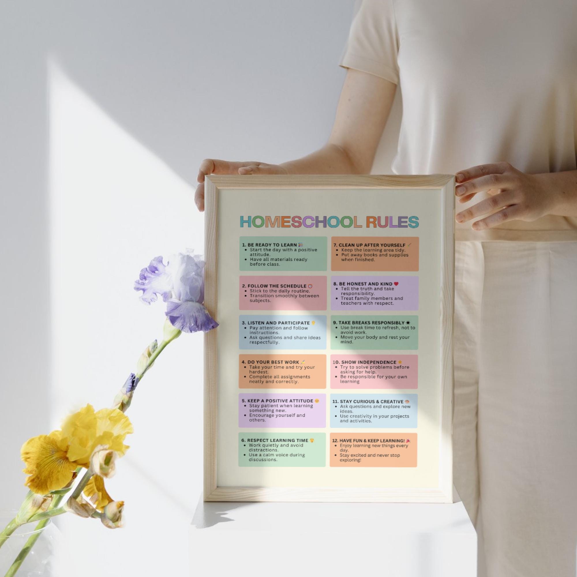 Homeschool Rules, Classroom Behavior Agreement for Kids, Homeschool ...