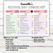 Editable Kids Before and After School Checklist, School Day Checklist ...
