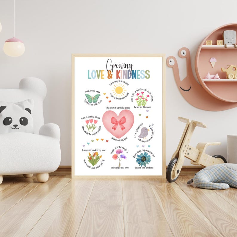 Love & Kindness Printable Poster, Homeschool Classroom Decoration ...