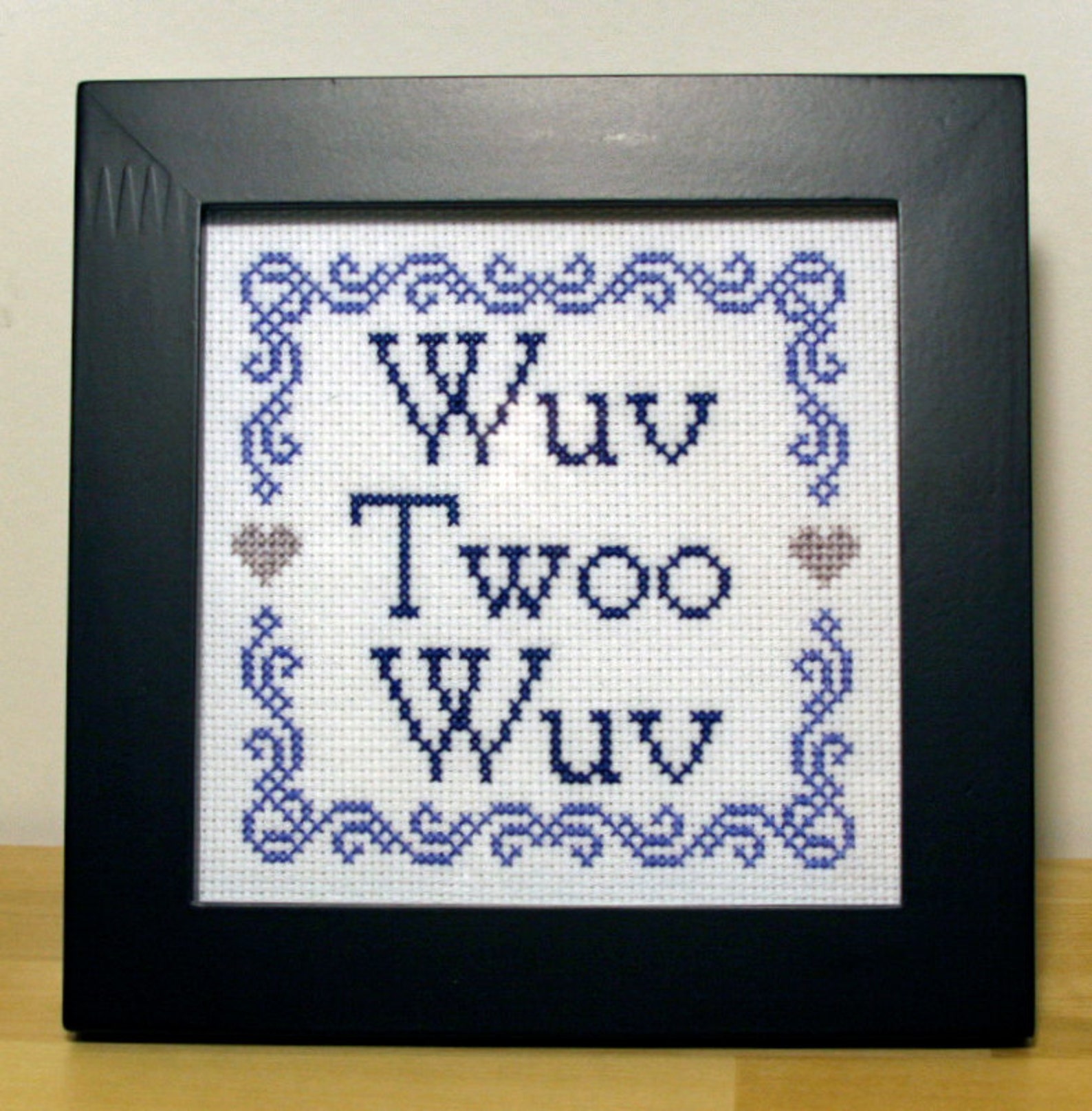 DIY Wuv Twoo Wuv - .pdf Original Cross Stitch Pattern - Instant ...
