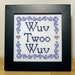 DIY Wuv Twoo Wuv - .pdf Original Cross Stitch Pattern - Instant ...