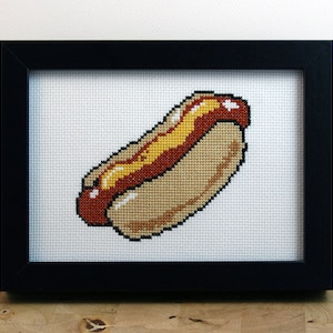 DIY Hot Dog - .pdf Original Cross Stitch Pattern - Instant Download - Etsy