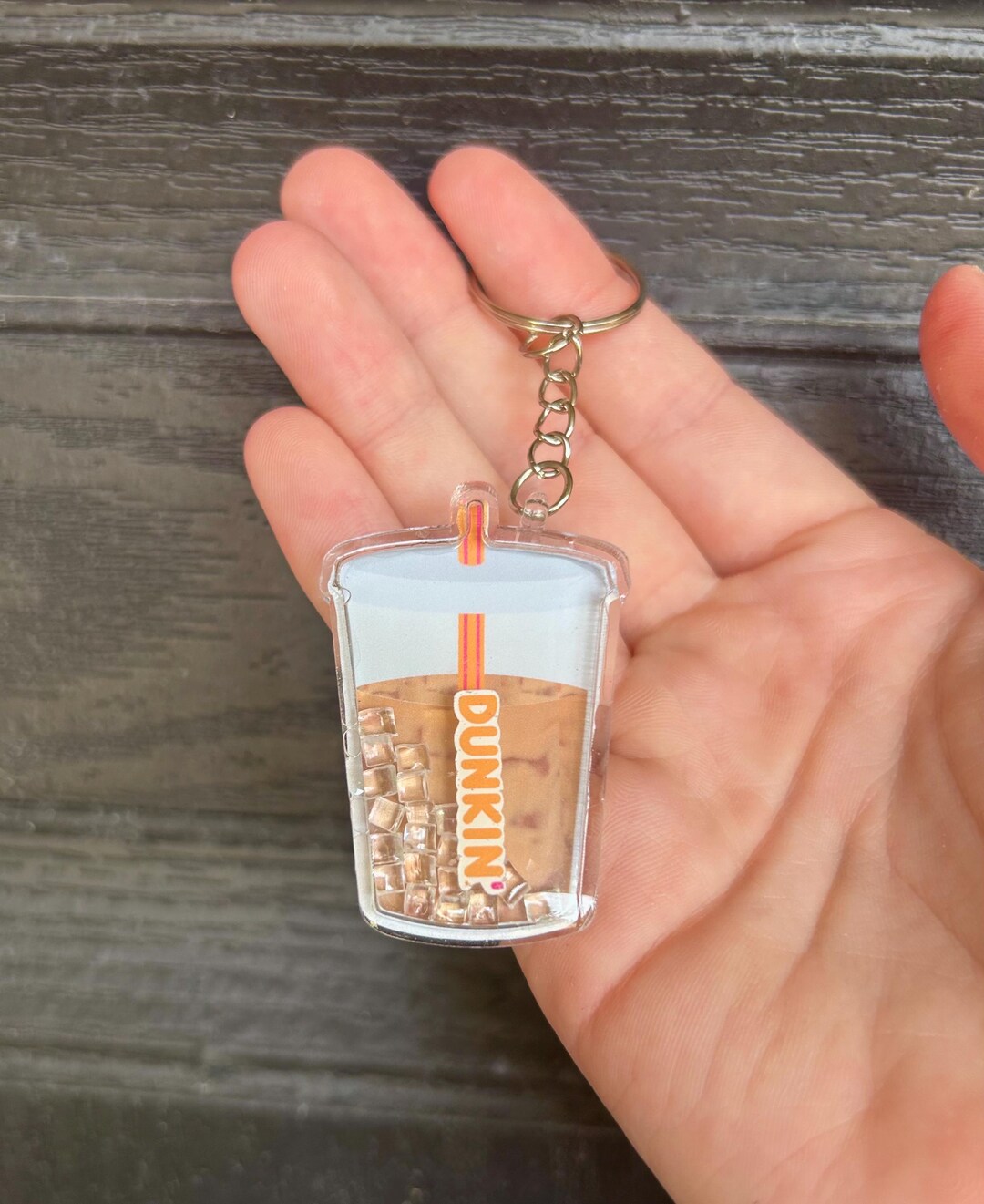 Iced Coffee Keychain Miniature Beverage Keychain Cute Drink Accessories ...