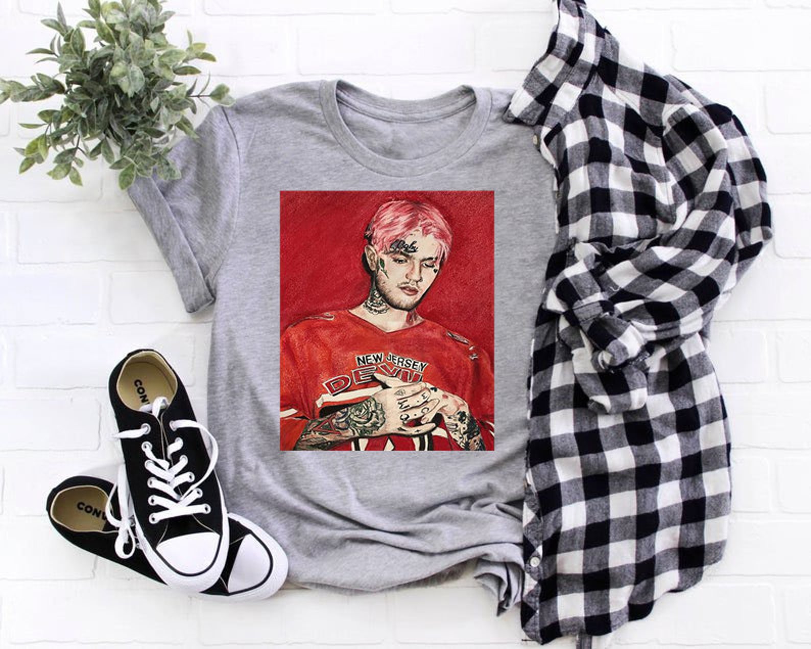 Lil Peep New Jersey Devil Man's Tshirt Hoodie Shirt | Etsy