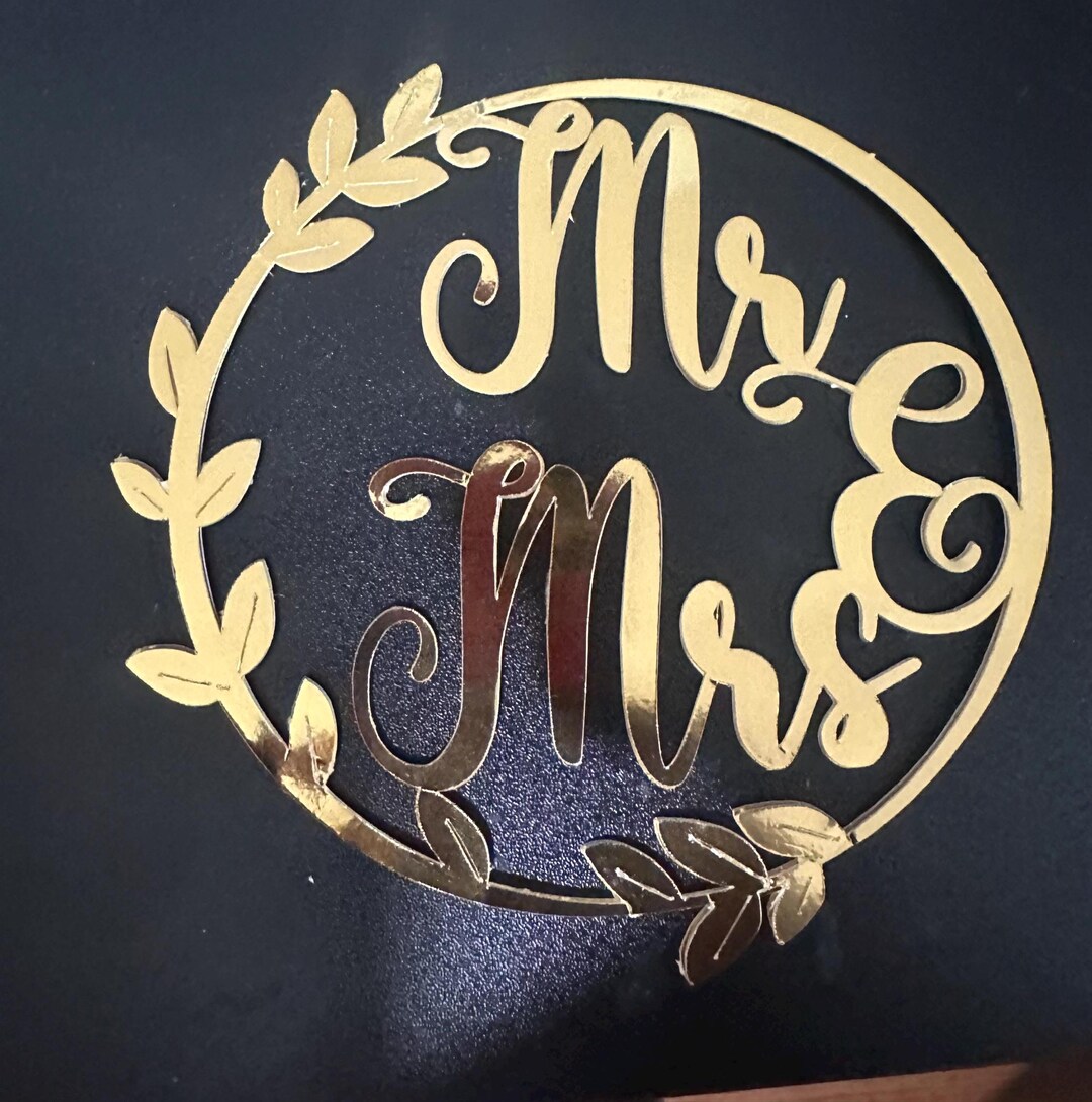 Custom Gold Cake Topper - Personalized Name or Phrase. - Etsy