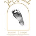 Baby Footprint Handprint Birth Sign, Labor and Delivery Hospital Birth ...