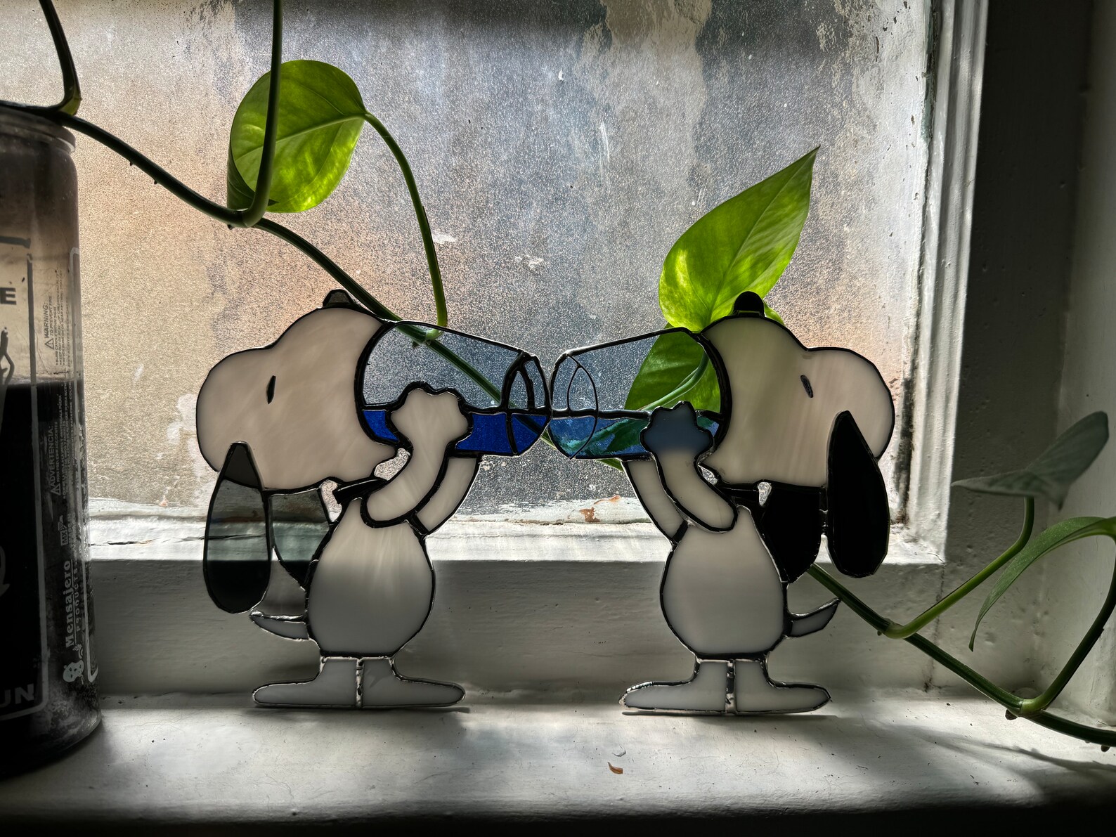 Stained Glass Thirsty Snoopy Preorder - Etsy