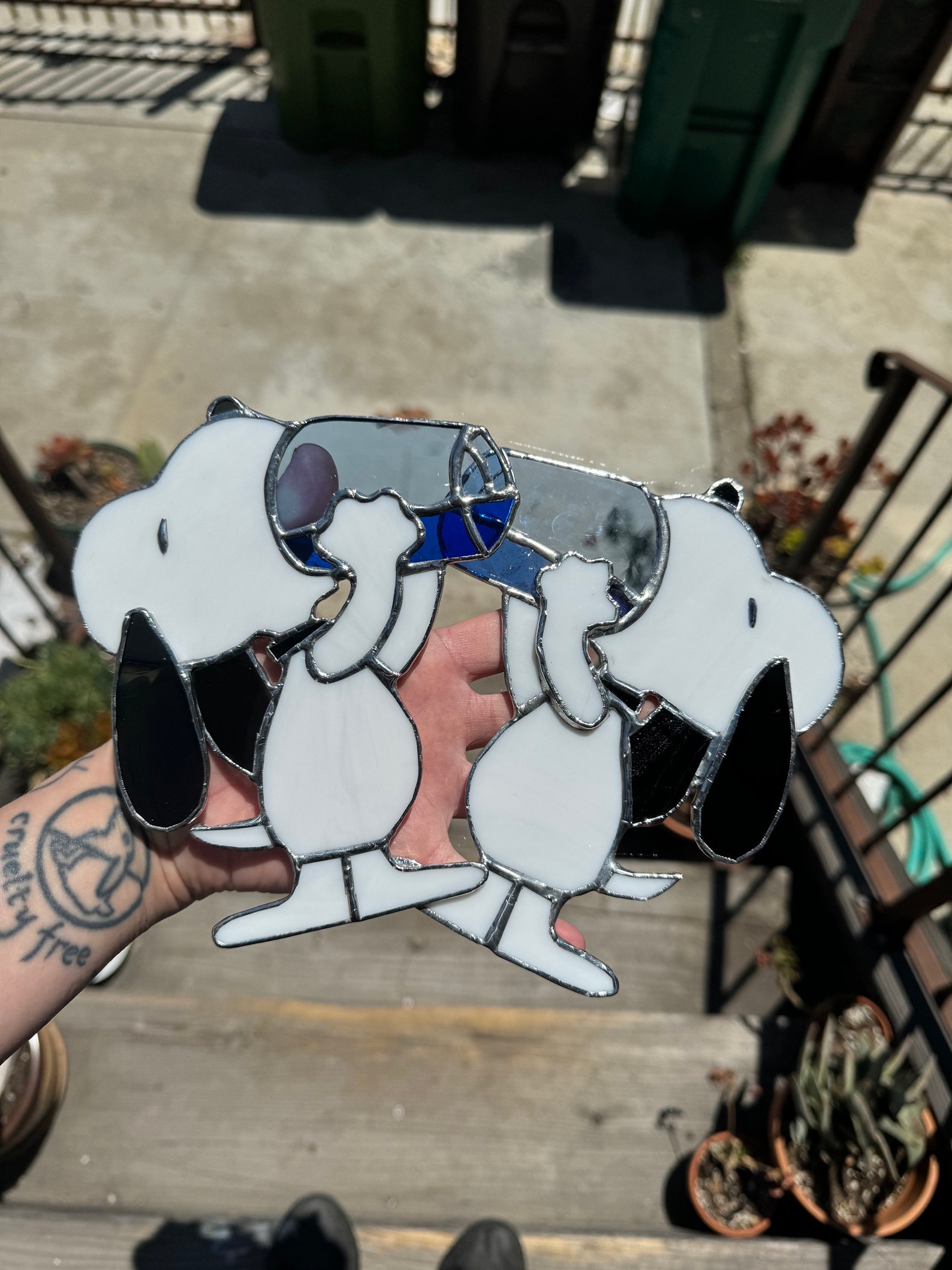Stained Glass Thirsty Snoopy Preorder - Etsy