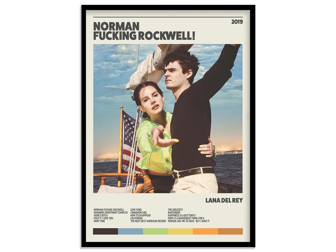 Lana Del Rey - Norman F__ing Rockwell (NFR) - Retro Music Poster Print - Frame Not Included - Etsy