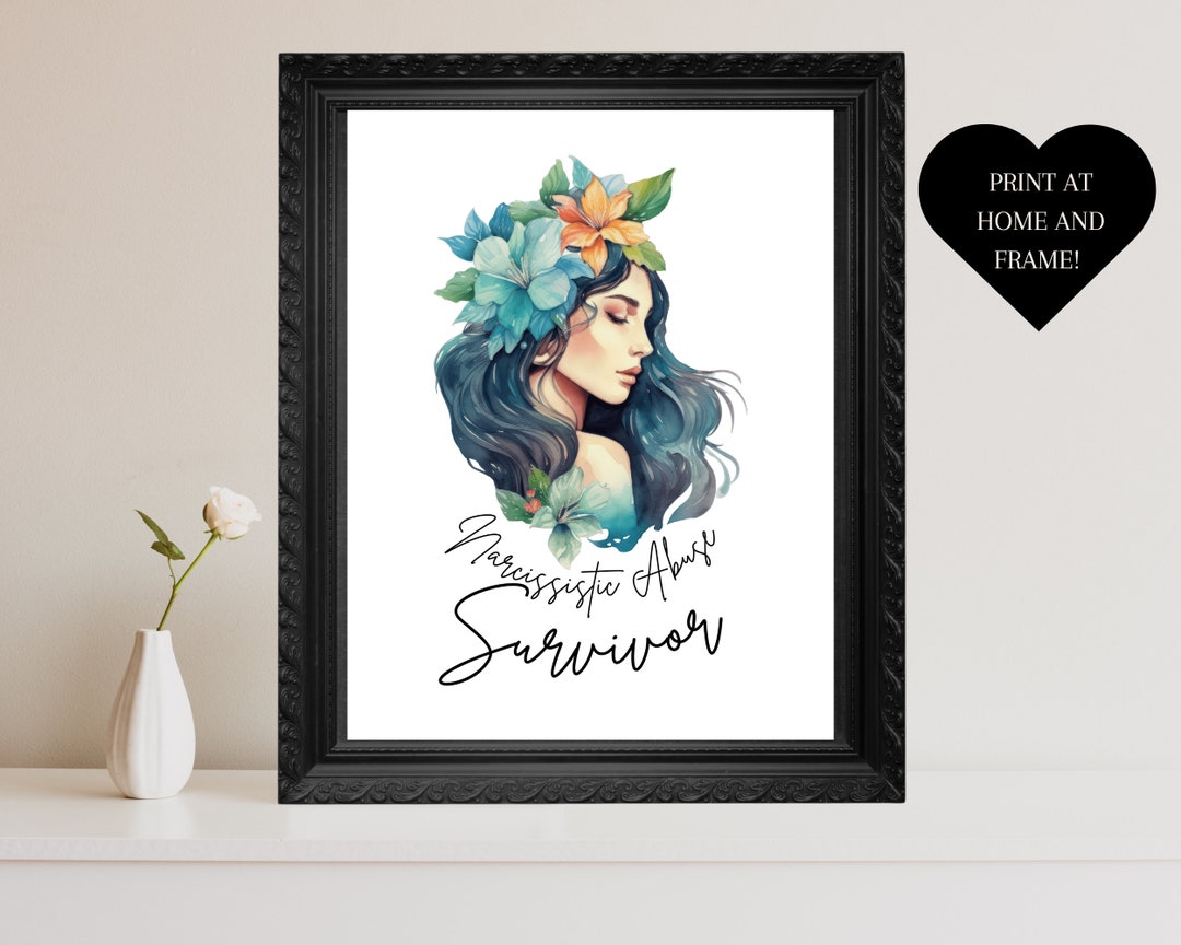 Narcissistic Abuse Survivor Wall Art, Healing Journey Print ...