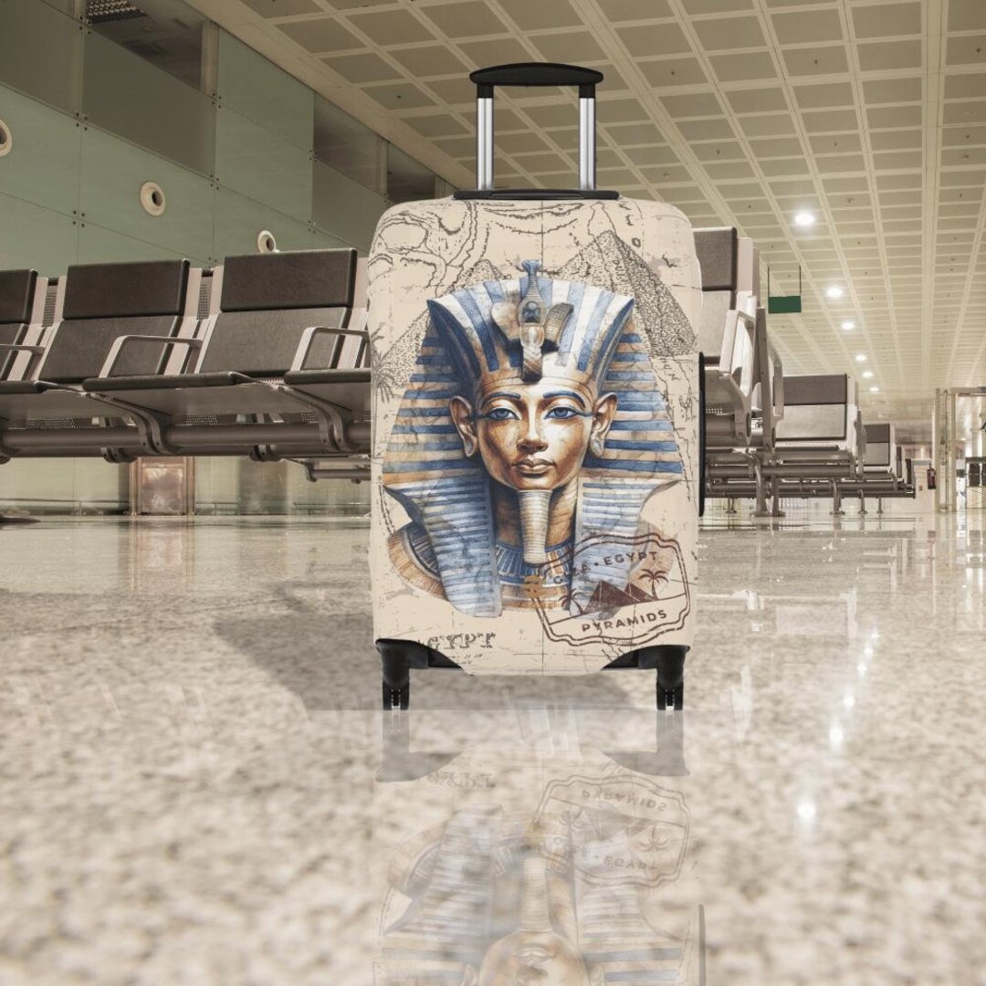 Egyptian Pharaoh Pyramids Luggage Cover Travel Gift Ancient History ...