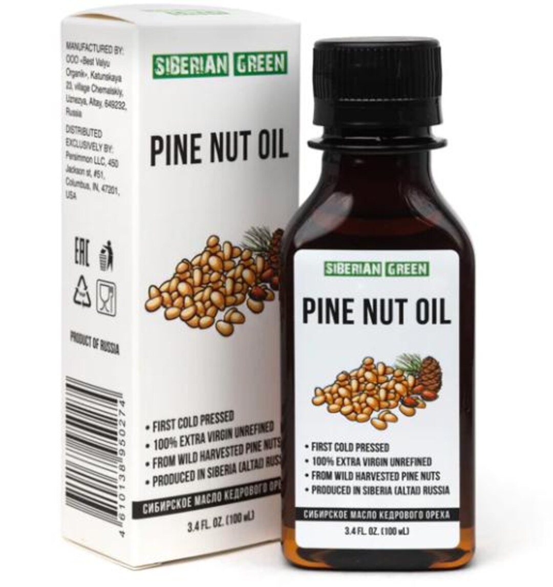 Natural Organic Pine Nut Vegan Oil - Raw Wild Harvested Cold Pressed ...